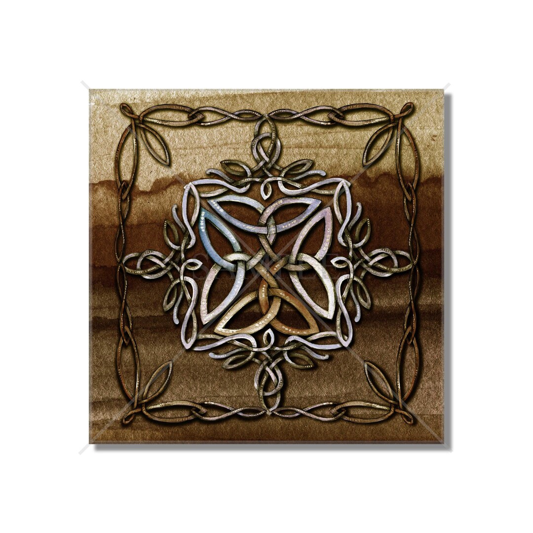 Patterned Ceramic Wall Tile - Celtic Knot Design Ceramic Tile Kitchen ...