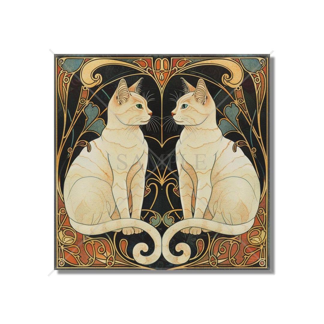 Cream Cat Design Ceramic Tile - Kitchen Backsplash and Bathroom Ceramic ...