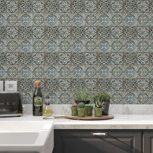 Rustic Mixed Mosaic Design Ceramic Tile - Mixed Kitchen Backsplash Tile ...