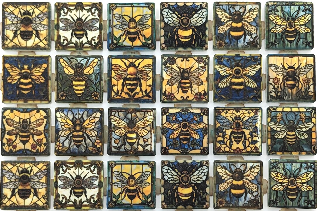 Bee Designs Mixed Mosaic Tile Pieces - Ceramic Mosaic Tiles - 36 Pieces ...