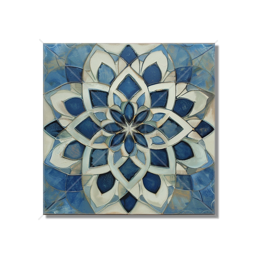 Blue Beige Ceramic Tile Blue Kitchen Backsplash Tile Blue Bathroom Wall ...