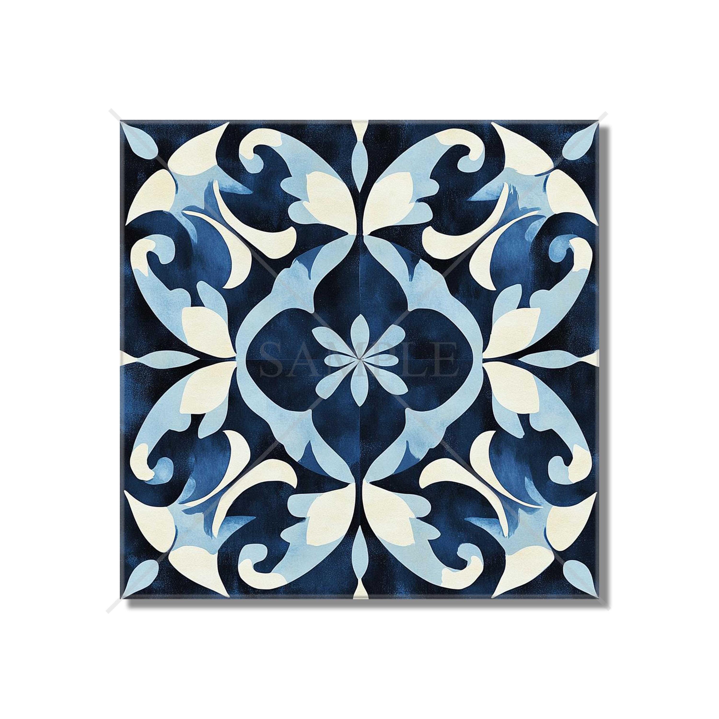 Dark Blue Ceramic Tile - Kitchen Backsplash Tile - Bathroom Wall Tile ...