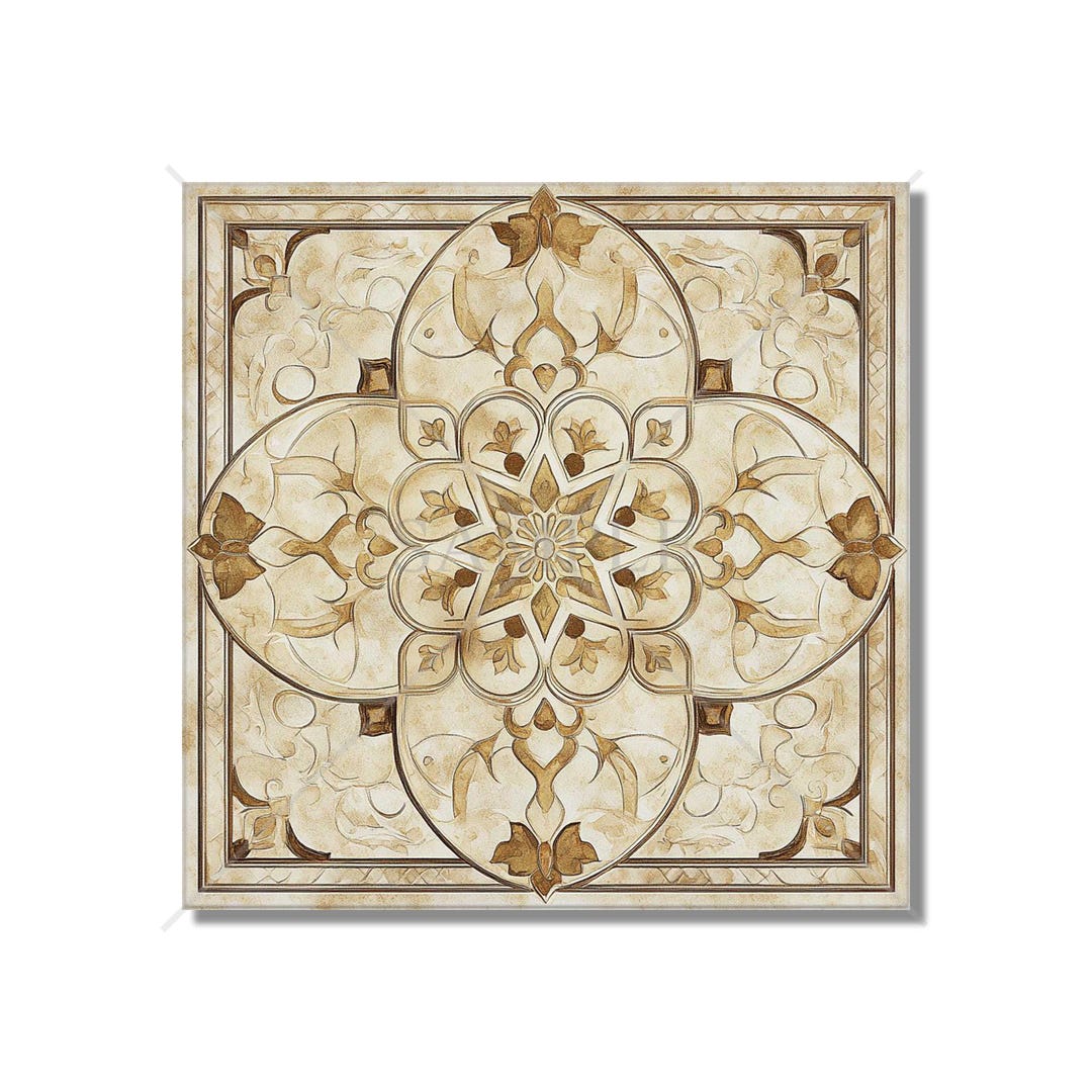 Neutral Tones Ceramic Tile Unique Patterned Kitchen Backsplash Tile ...