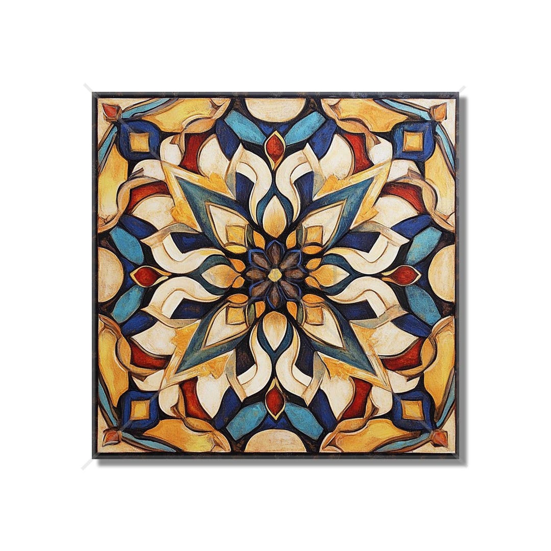 Multi Colored Ceramic Tile - Bright Colors Kitchen Tile - Unique ...