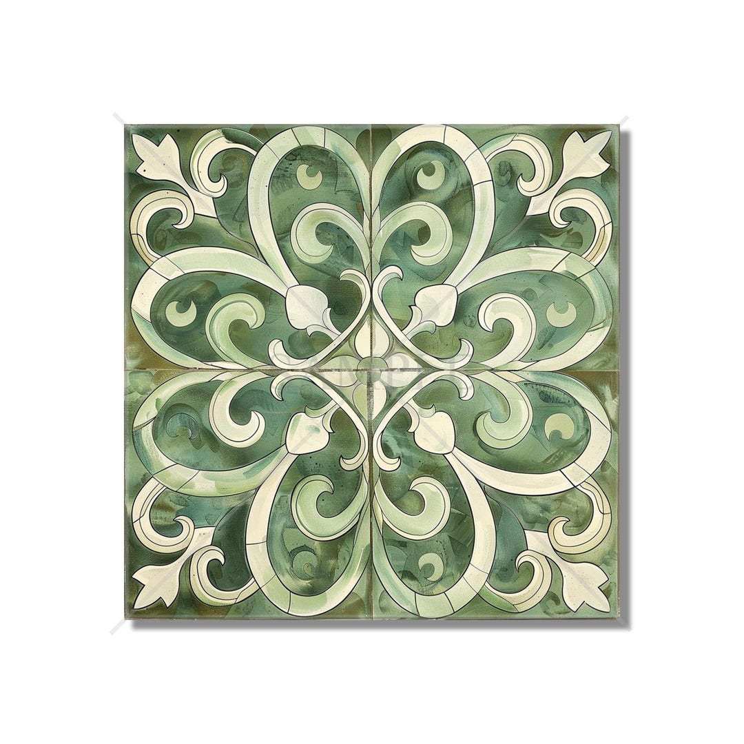 Sage Green Ceramic Tile - Green Kitchen Backsplash Tile - Green ...
