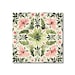 Pink and Green Floral Ceramic Tile - Cottage Kitchen Backsplash Tile ...