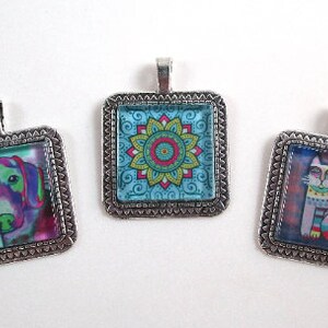 Funky Cats Glass Mosaic Tiles Bright Colors Glass Mosaic Tiles - Etsy