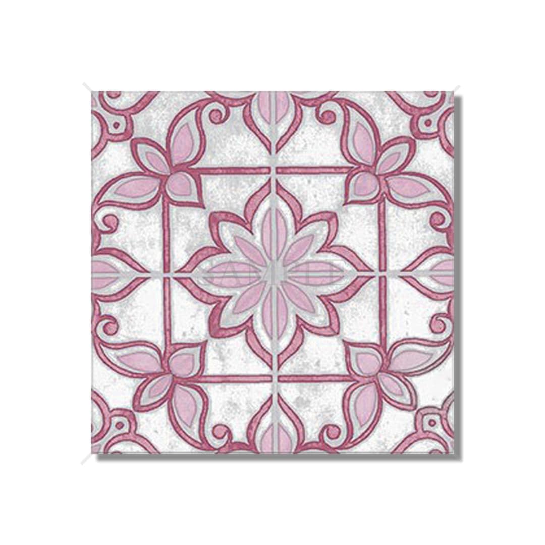 Ceramic Accent Tile - Pink Vintage Moroccan Tile Design Backsplash ...