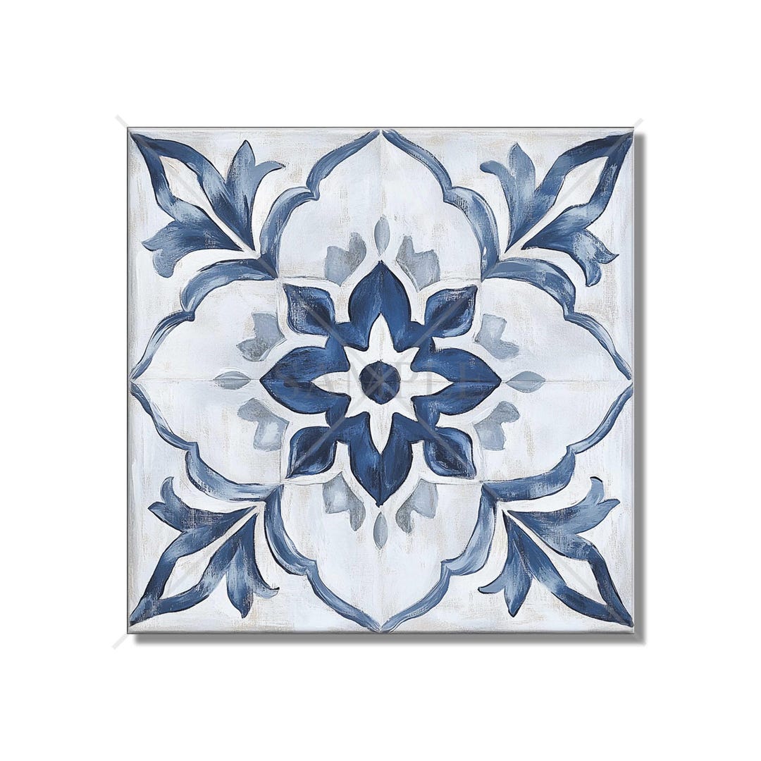 Dark Blue Gray Ceramic Tile - Vintage Moroccan Tile Design Kitchen ...