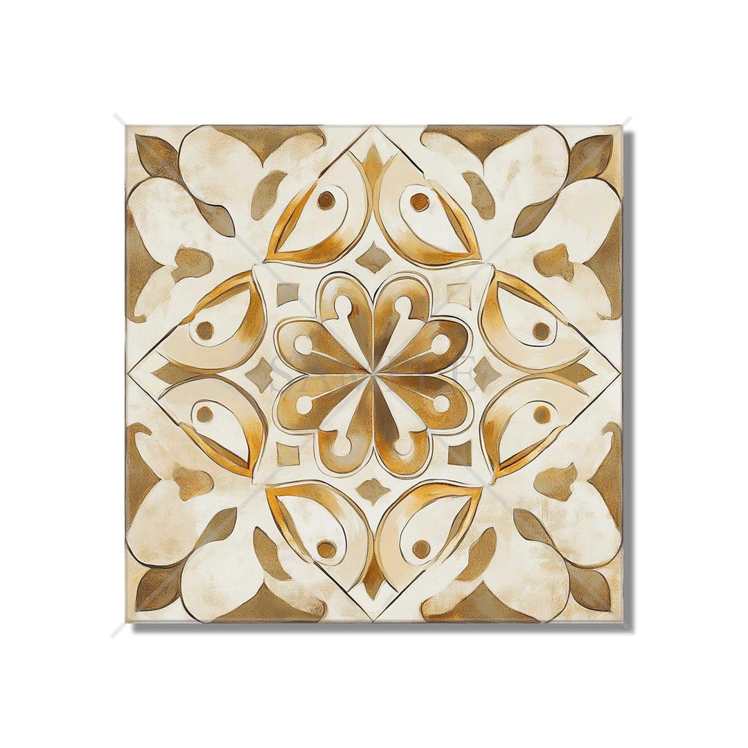 Ceramic Tile Neutral Tones Unique Patterned Kitchen Backsplash Tile ...