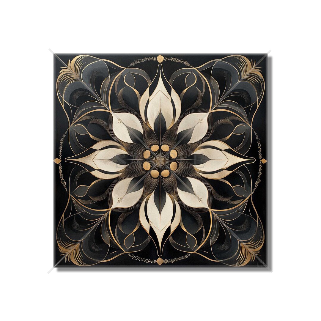Moody Black and Brown Ceramic Tile - Patterned Kitchen Backsplash Tile ...