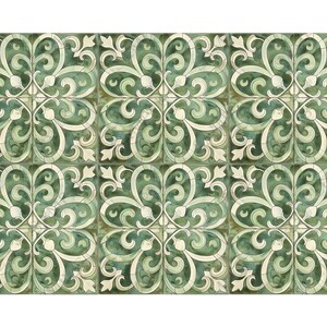 Sage Green Ceramic Tile - Green Kitchen Backsplash Tile - Green ...