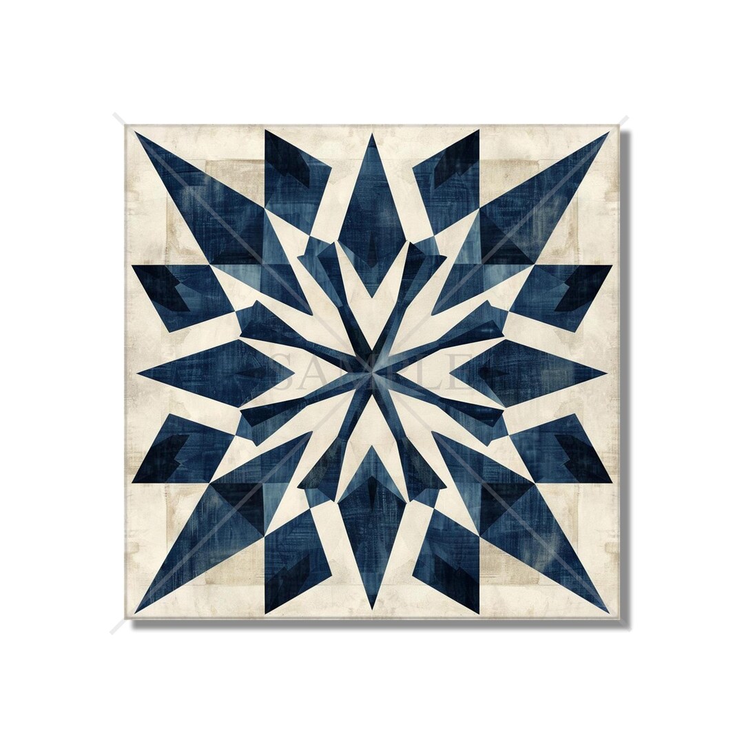 Dark Blue Ceramic Tile - Vintage Moroccan Tile Design - Unique Kitchen ...