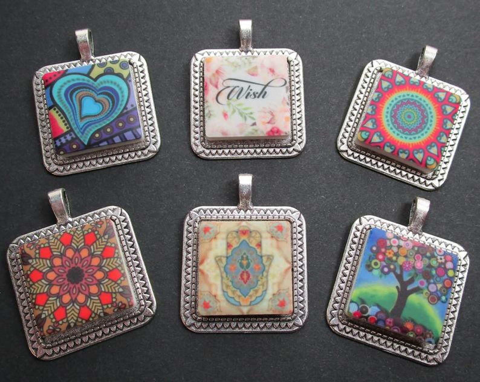 Vintage Colors Medallions Moroccan Tile Ceramic Mosaic Tiles - Etsy