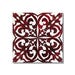 Dark Red Wine Patterned Ceramic Tile - Red Kitchen Backsplash Tile ...