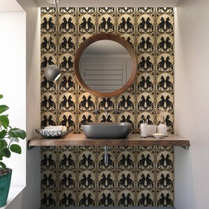 Black Cat Design Ceramic Tile Kitchen Backsplash and Bathroom Ceramic ...
