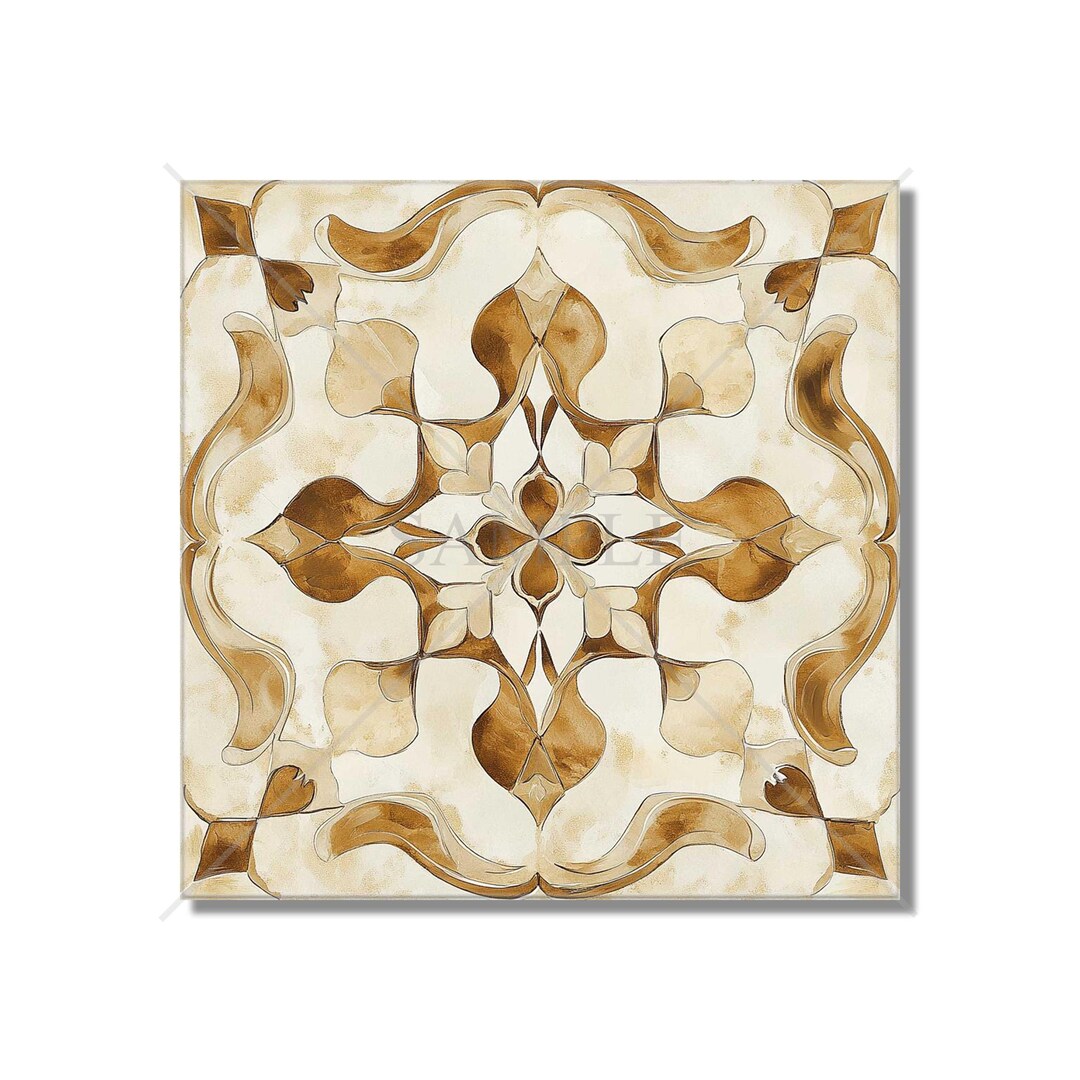 Ceramic Tile Neutral Tones Unique Patterned Kitchen Backsplash Tile ...