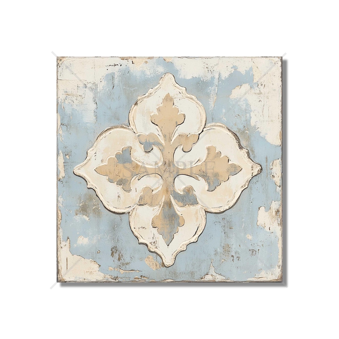 Aged Green Beige Ceramic Tile Vintage Aged Design Tile - Unique ...