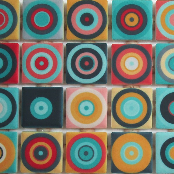 Circle Mosaic Tile - Etsy