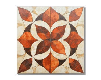 Copper Orange Kitchen Ceramic Tiles Moroccan Kitchen Backsplash Tile ...