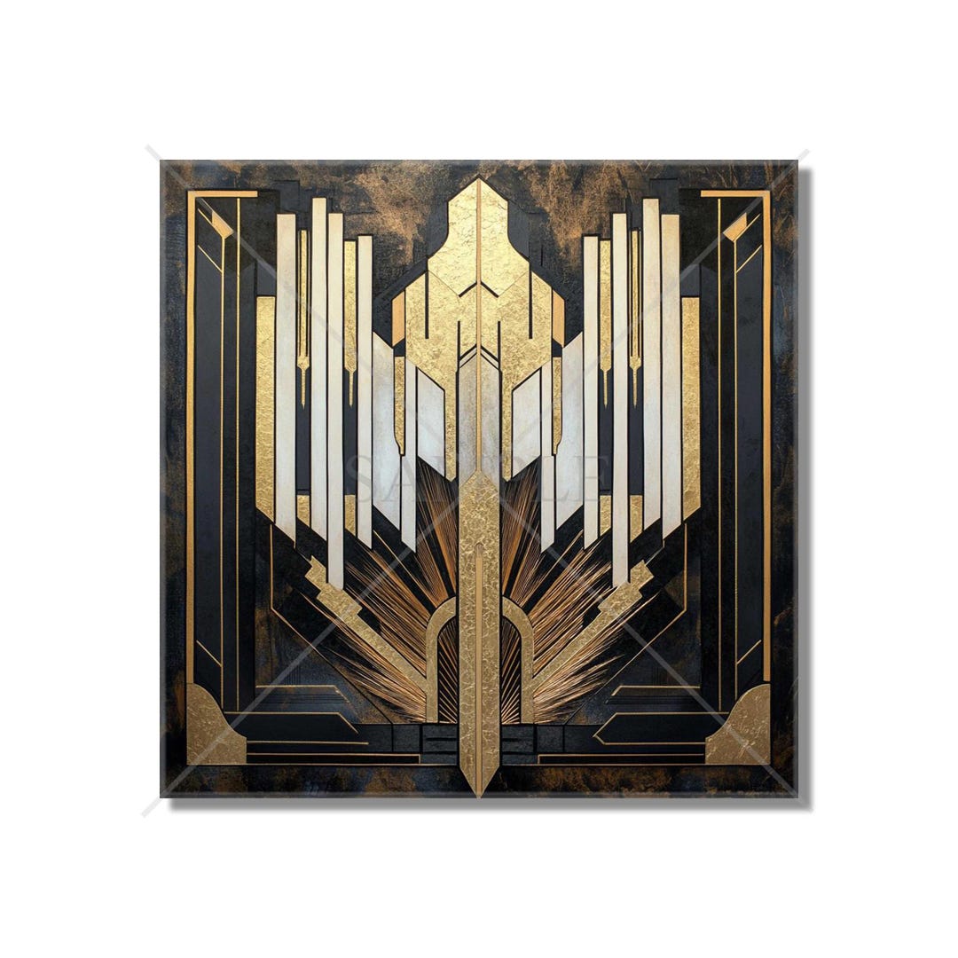 Art Deco Kitchen Backsplash Tile - Vintage Art Deco Design Ceramic Tile ...