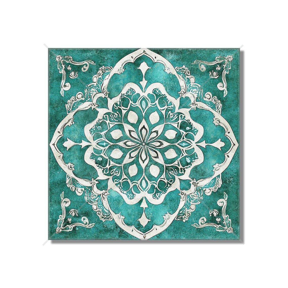 Turquoise Blue Green Ceramic Tile - Unique Kitchen Backsplash Tile ...