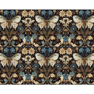 Floral Butterfly Design Ceramic Tile - Kitchen Backsplash Tile ...