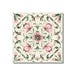 Pink and Green Floral Ceramic Tile - Cottage Kitchen Backsplash Tile ...