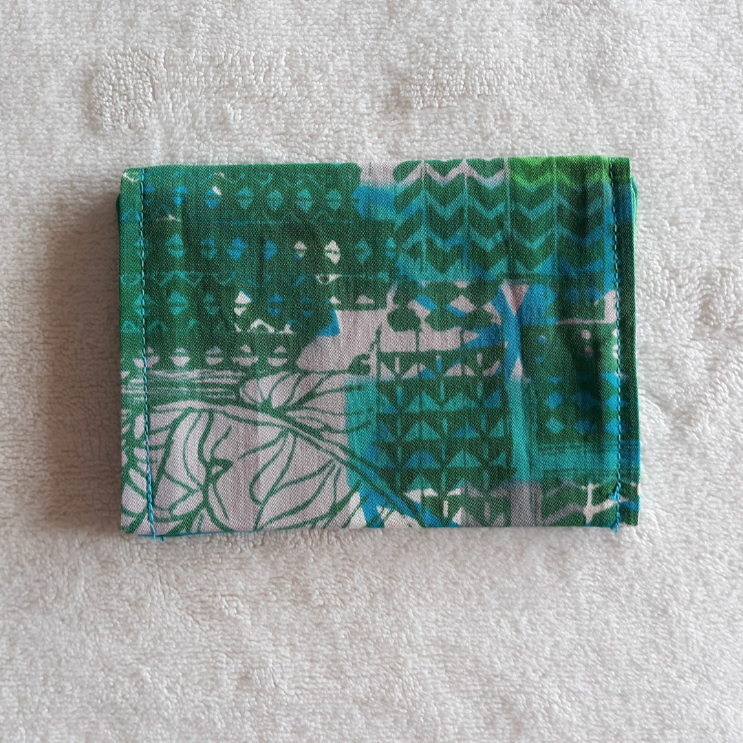 Mini Wallet, Vintage Hawaiian Fabric Mini Wallet, Gift Card Holder ...