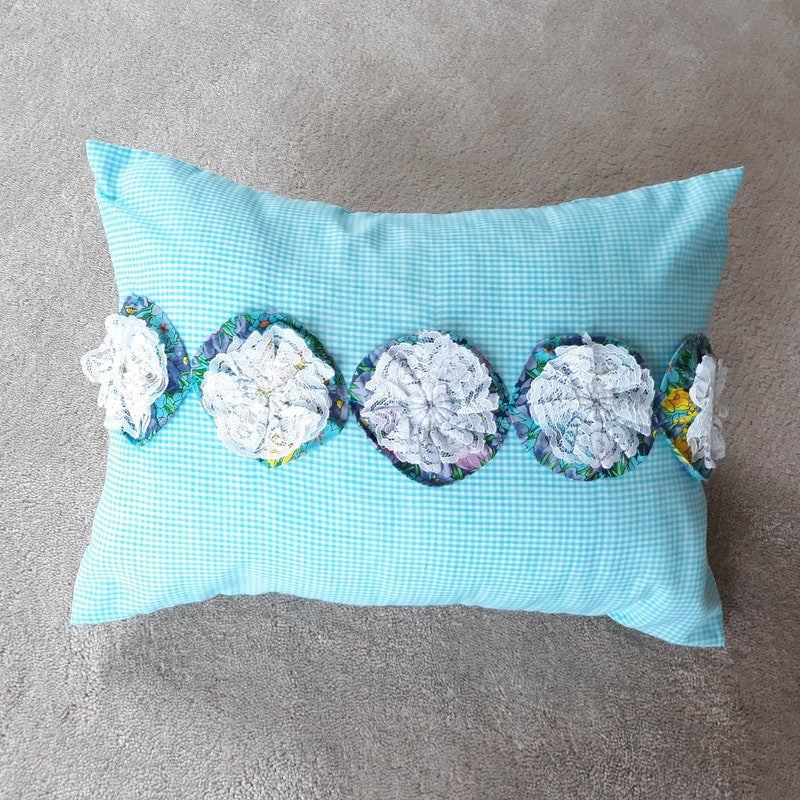 Yo Yo Pillow - Etsy