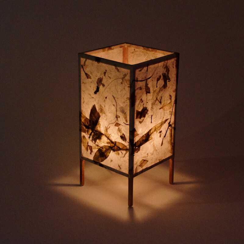Leaf and Paper Lamp - Etsy
