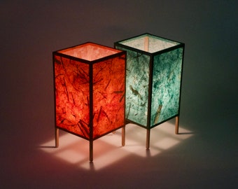 Orange Poppy Pop of Color Paper Accent Lamp - Etsy