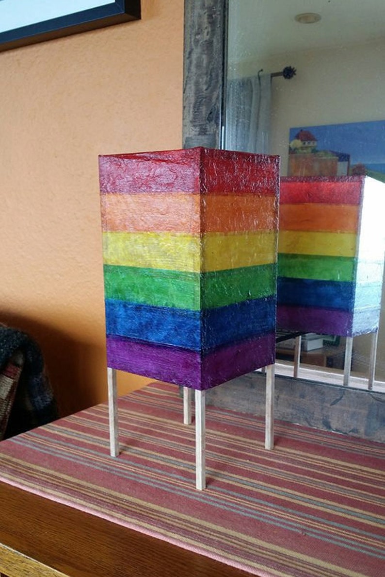 Gay Pride LGBTQ Decor Table Lamp Accent Lamp Rainbow Lamp | Etsy