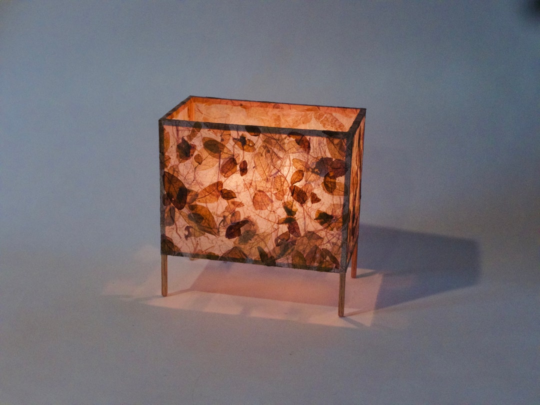 Custom Design Botanical Paper Landscape Table Lamp - Etsy