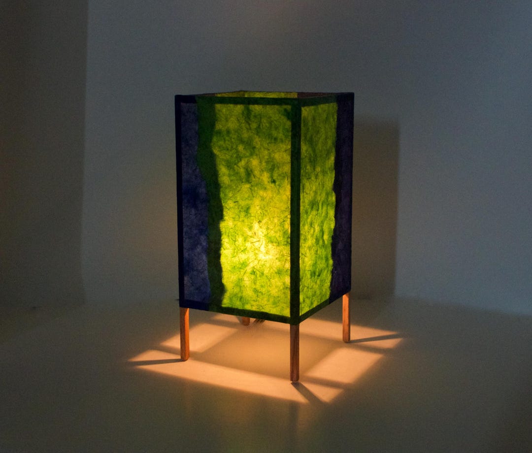 Multi Colored Jewel-toned Table Lamp - Etsy