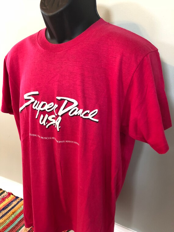 80s Super Dance USA Neon Shirt Vintage Rock Around Th… - Gem