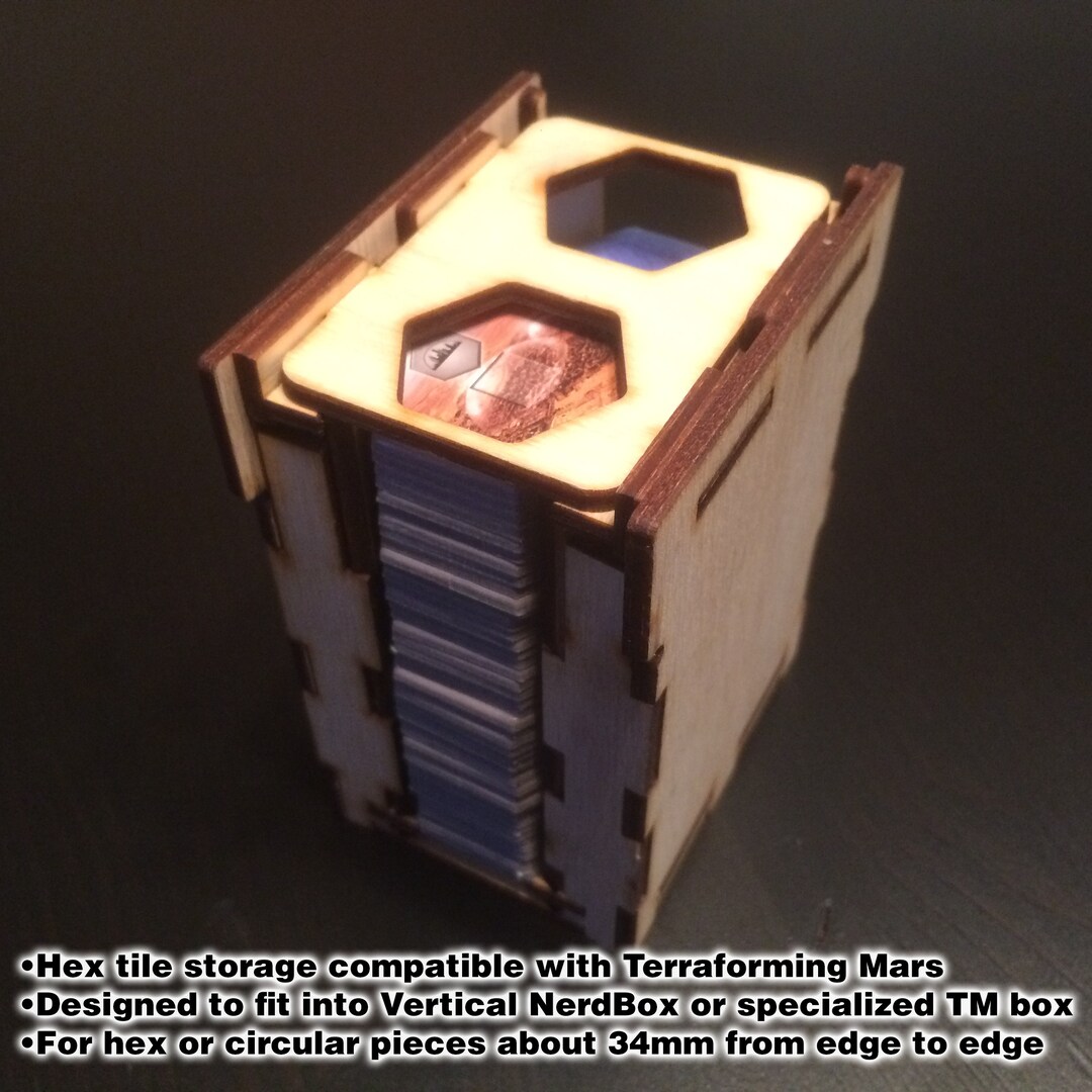 Storage for Terraforming Mars Hexagonal Tiles Fits Into Nerdbox ...