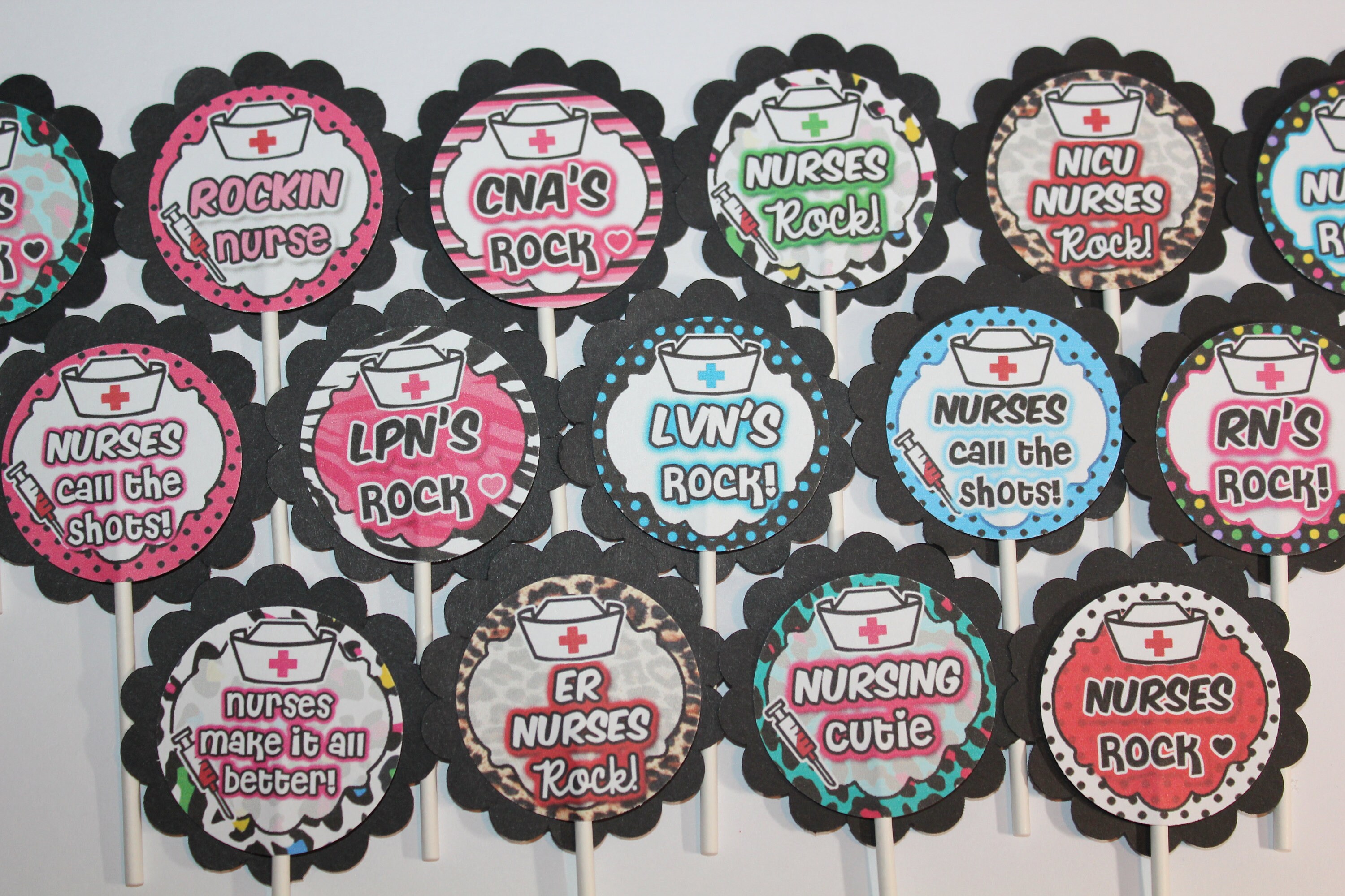 Nurse Cupcake Toppers - Etsy