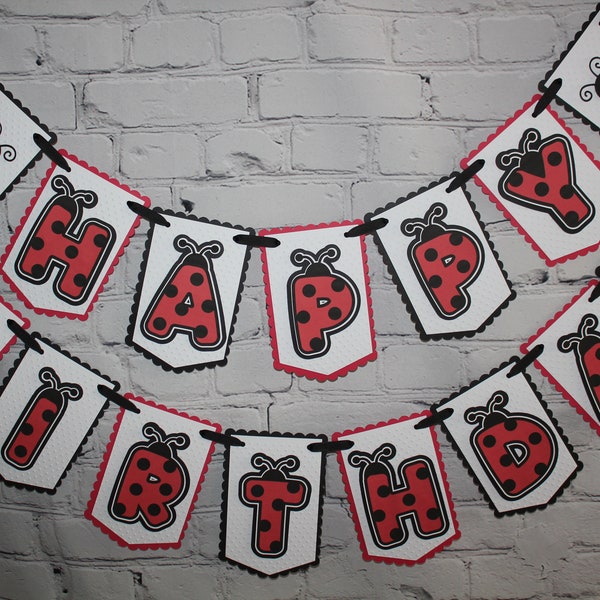 Ladybug Banner - Etsy