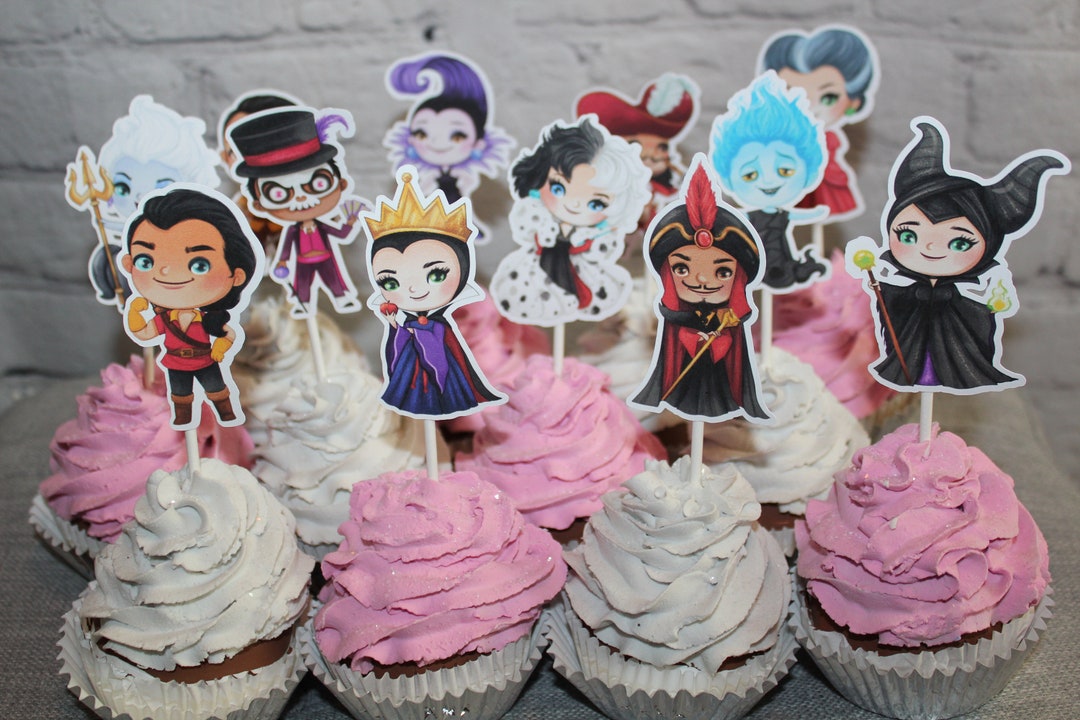 Disney Villains Inspired Cupcake Toppers - Maleficent - Urusula ...