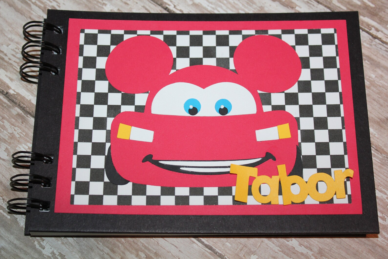 Personalized Disney Autograph Book Inspired by Cars Lightning Mcqueen ...