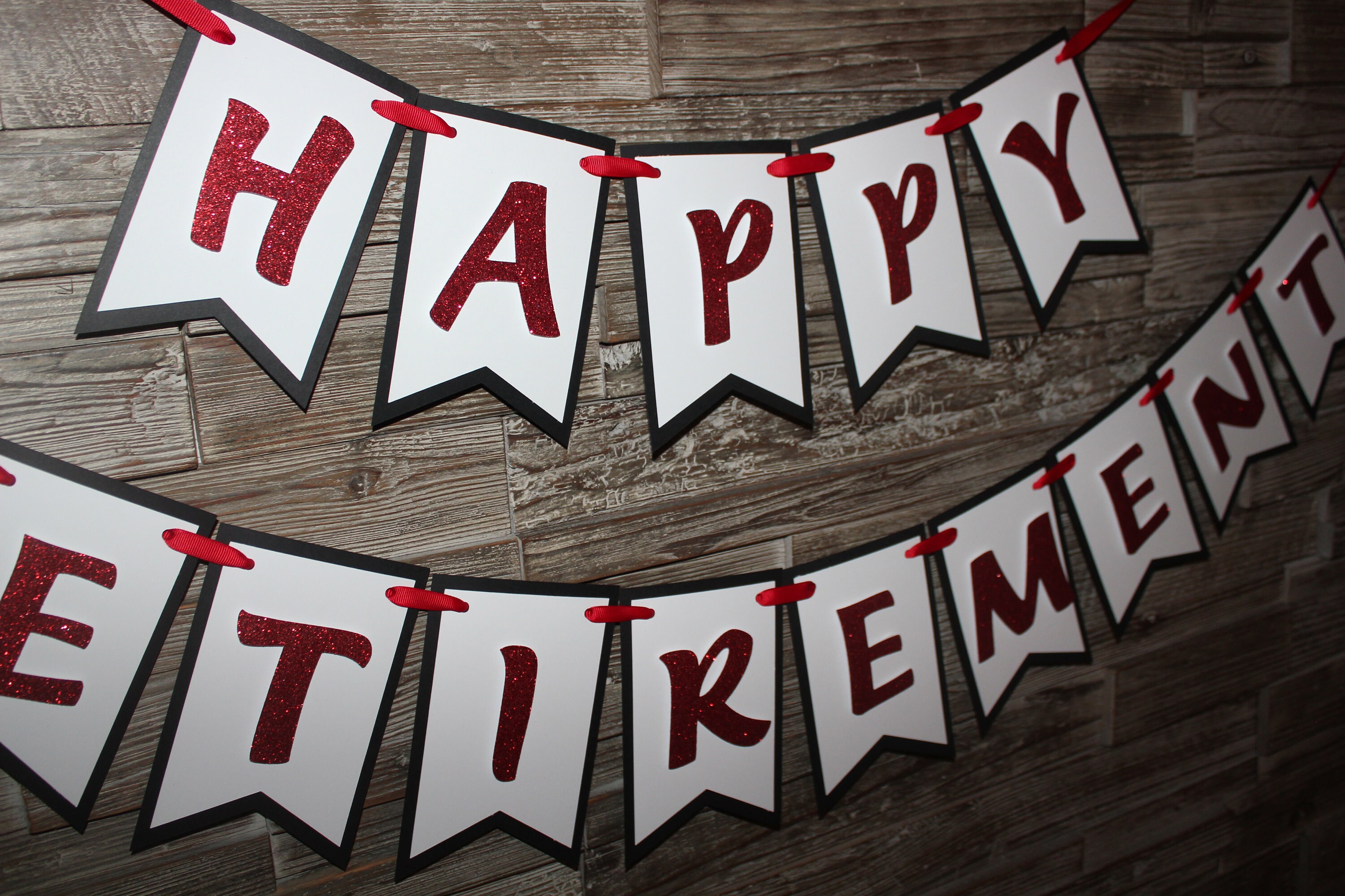 Happy Retirement Banner, Retirement Party Banner - Etsy