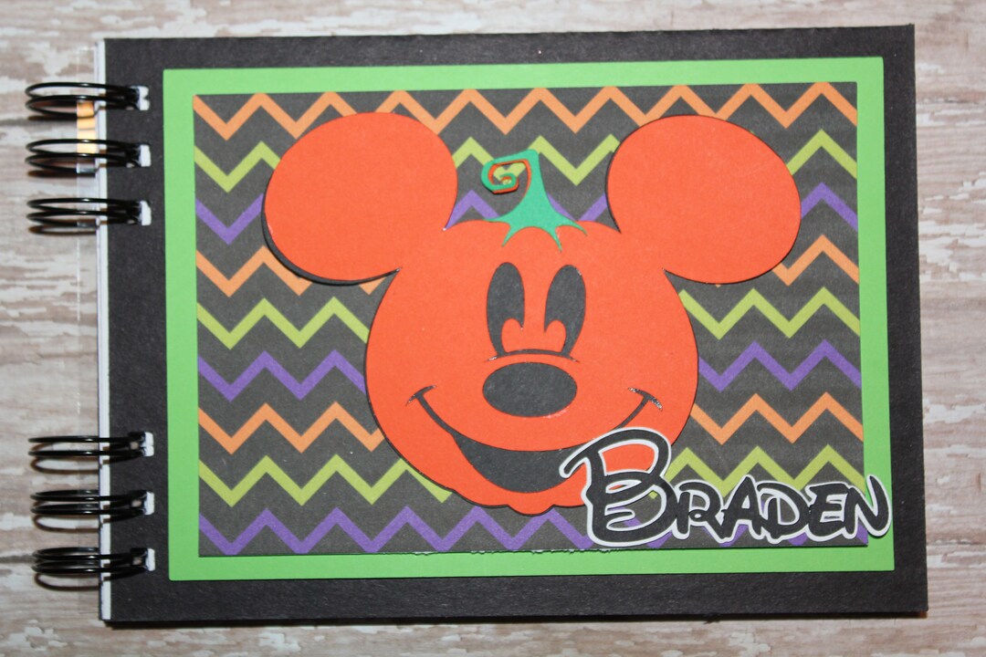 Personalized Disney Halloween Mickey Mouse Book - Etsy