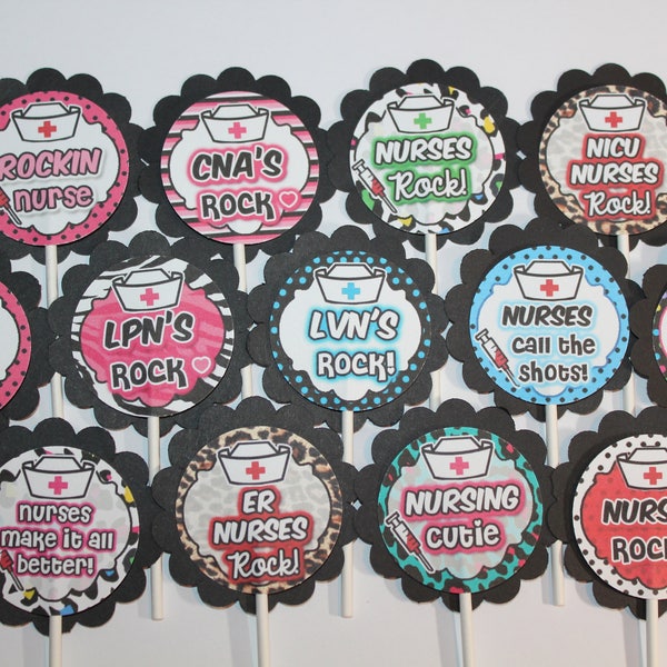 Nurse Cupcake Topper - Etsy