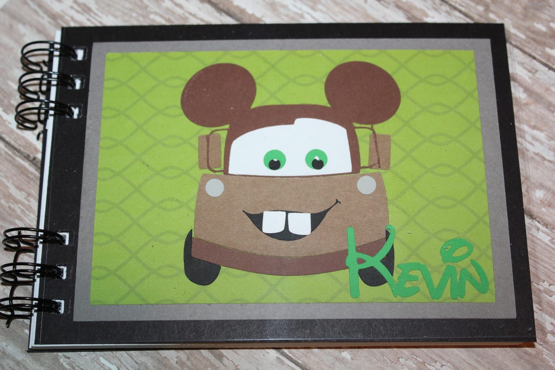 Personalized Disney Autograph Book Inspired by Cars Mater - Etsy