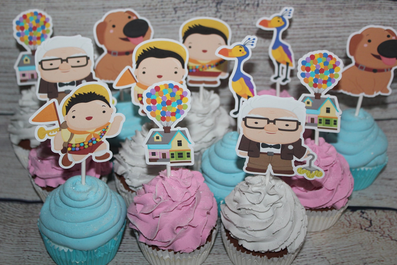 Disney's up Inspired Cupcake Toppers | Etsy