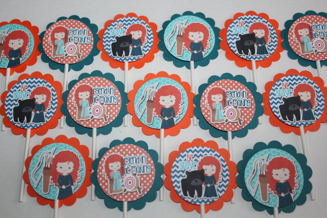 Brave Inspired Cupcake Toppers - Etsy