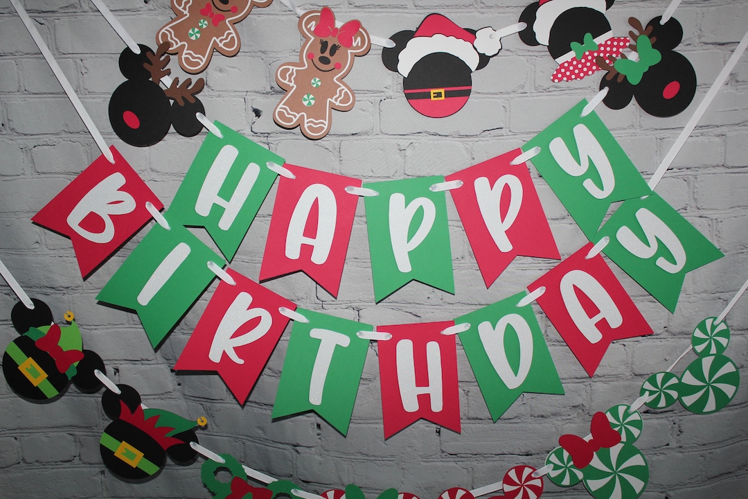 Disney Christmas / Holiday / Birthday Banner - Pick Your Disney ...