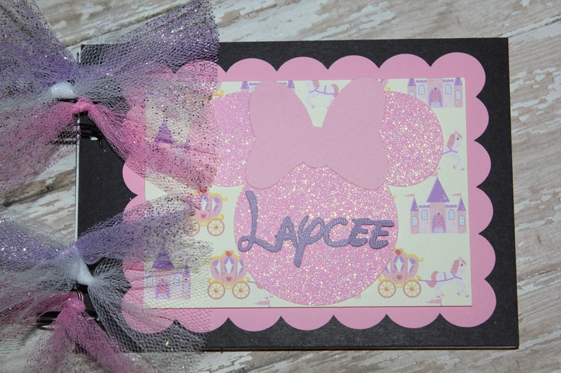 Glitter- Personalized Disney Autograph Book Inspired by Minnie Mouse - Etsy