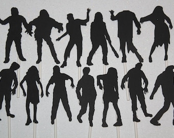 Zombie Party Decorations. Zombie Birthday Decorations. Zombie Cupcake ...